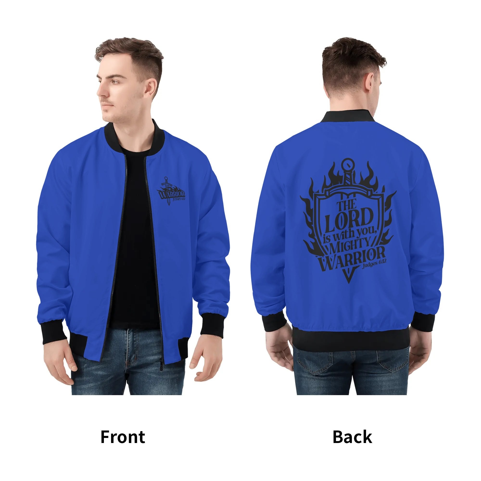 The Lord Is With You Mighty Warrior Mens Christian Jacket ...