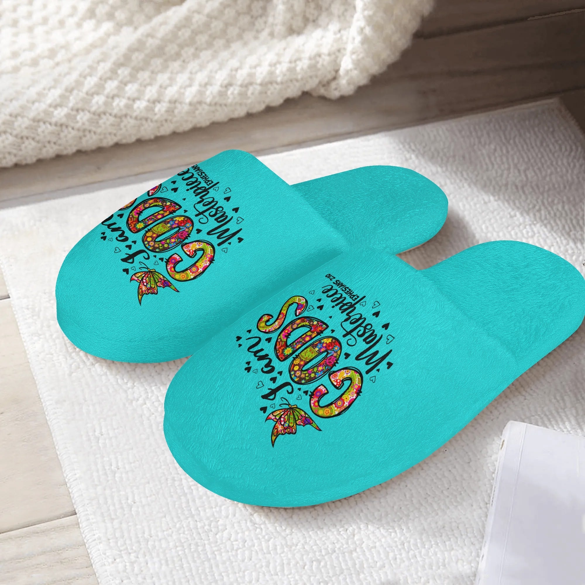 I Am s Masterpiece Kids Christian Slippers – ClaimedbyGodDesigns