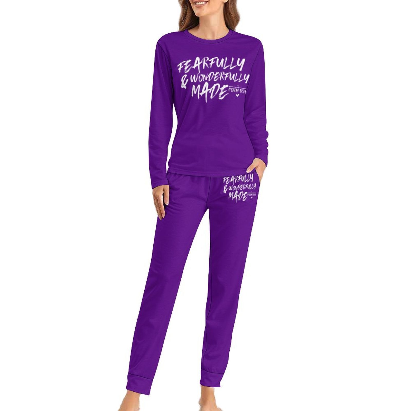 Fearfully And Wonderfully Made Women's Christian 2-Piece Pajama Set ...